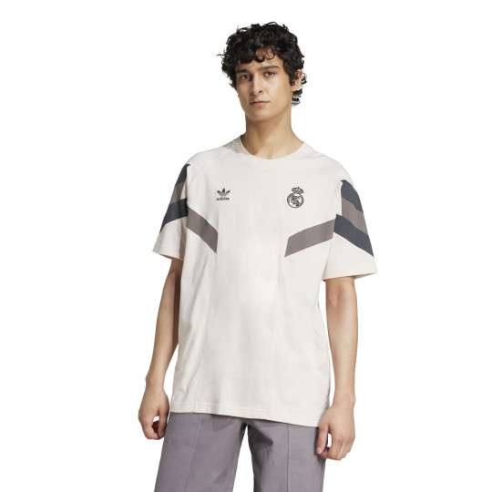 Majica adidas Navijačka odjeća Real Madrida 2024. – 2025 Putty Mauve-Tamno Siva - Fútbol Emotion